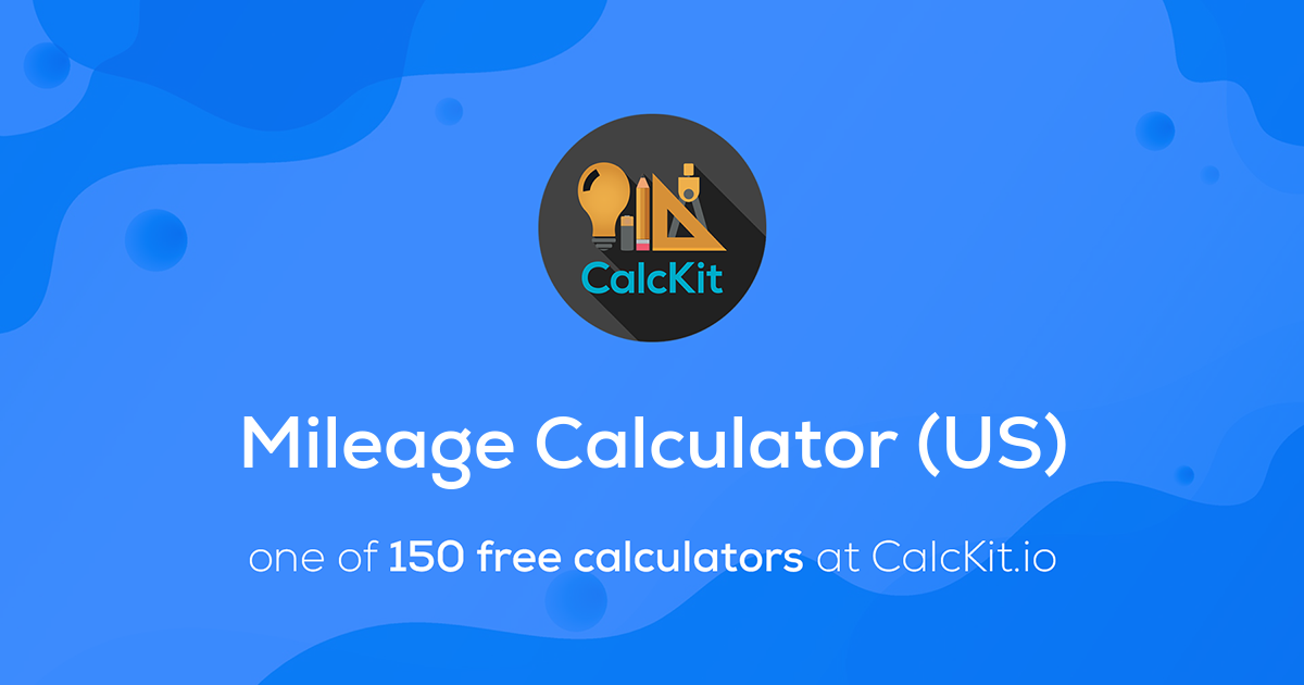Mileage Calculator (US)